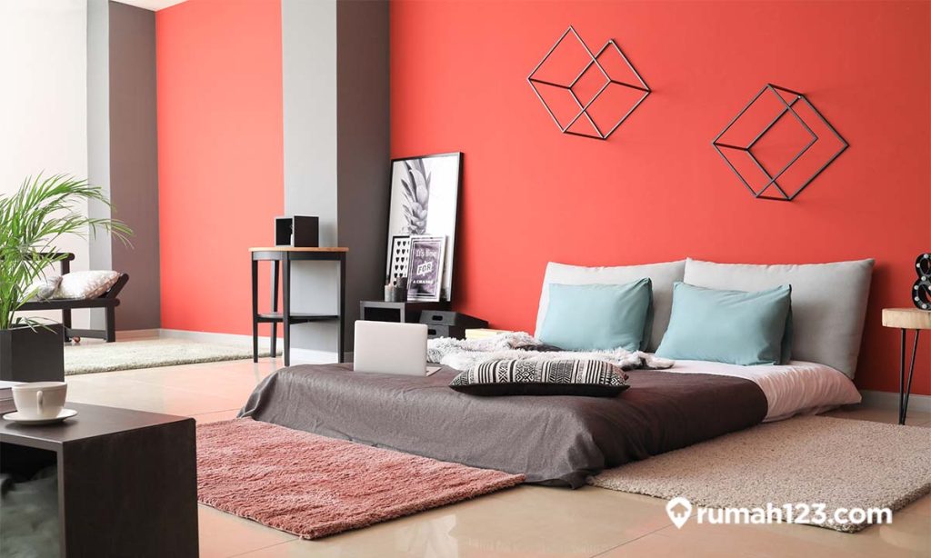 7 Variasi Cat Kamar Warna Merah yang Elegan. Ternyata Bikin Nyaman!