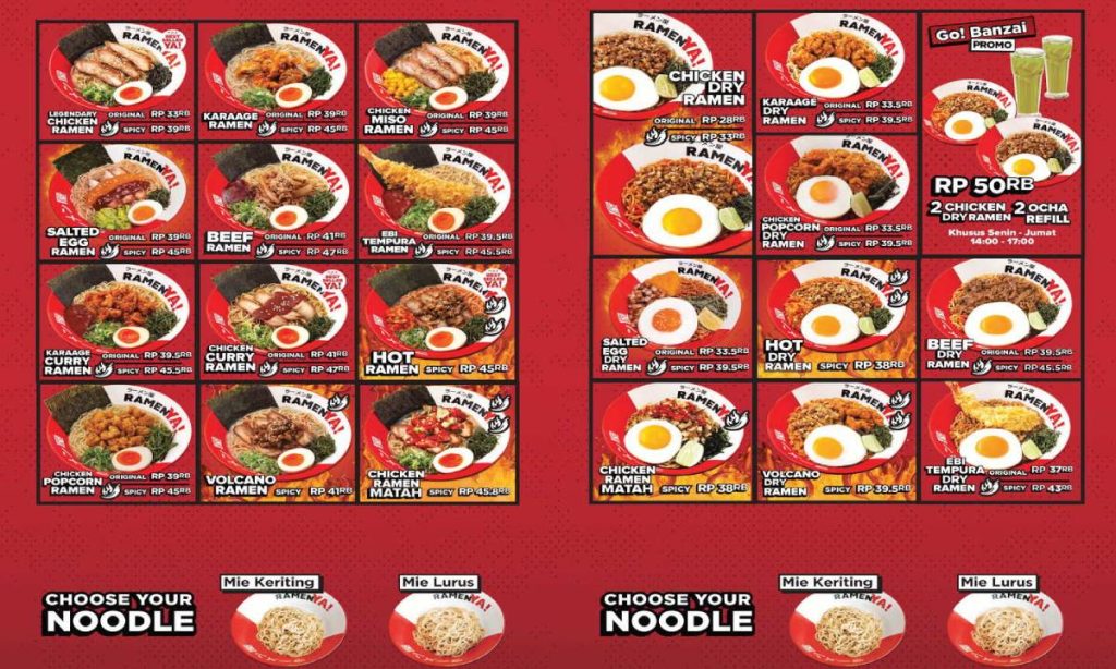 Menu Ramen Ya dan Harganya 2024, Favorit hingga Best Seller!