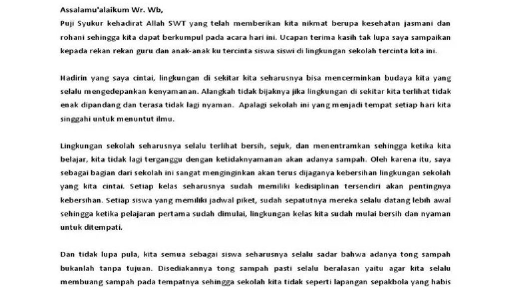 7 Contoh Pidato Anak SD Singkat Beragam Tema